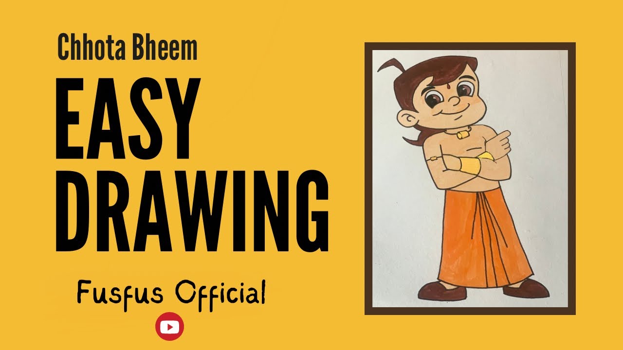 Chhota bheem cartoon drawing | easy drawing | step by step - YouTube