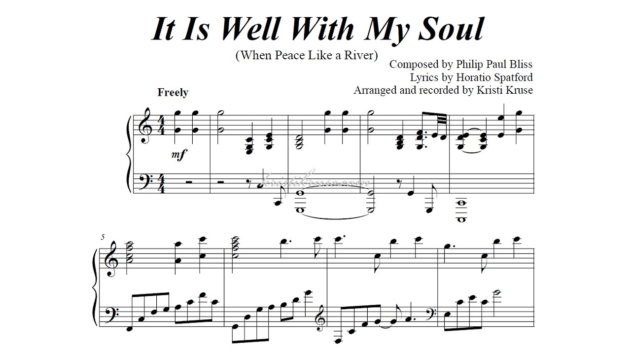 It Is Well With My Soul 🤍 (When Peace Like a River) Piano Solo - YouTube