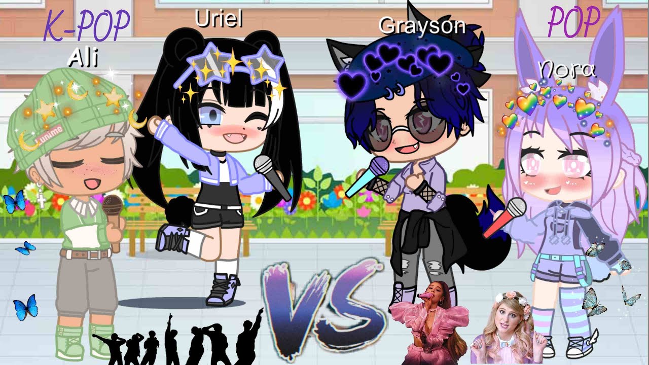 Pop vs k-pop singing battle part 4 Gacha Club (605 subs special video ...