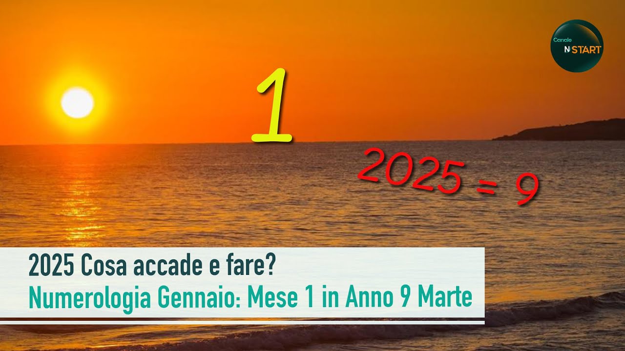 2025 Cosa accade e fare? Numerologia Gennaio: Mese 1 in Anno 9 Marte ...