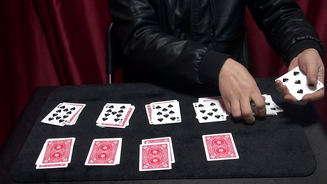 10 이그젝트 컷 카드_연출(10 Exact Cuts Card_Magic Trick) - YouTube