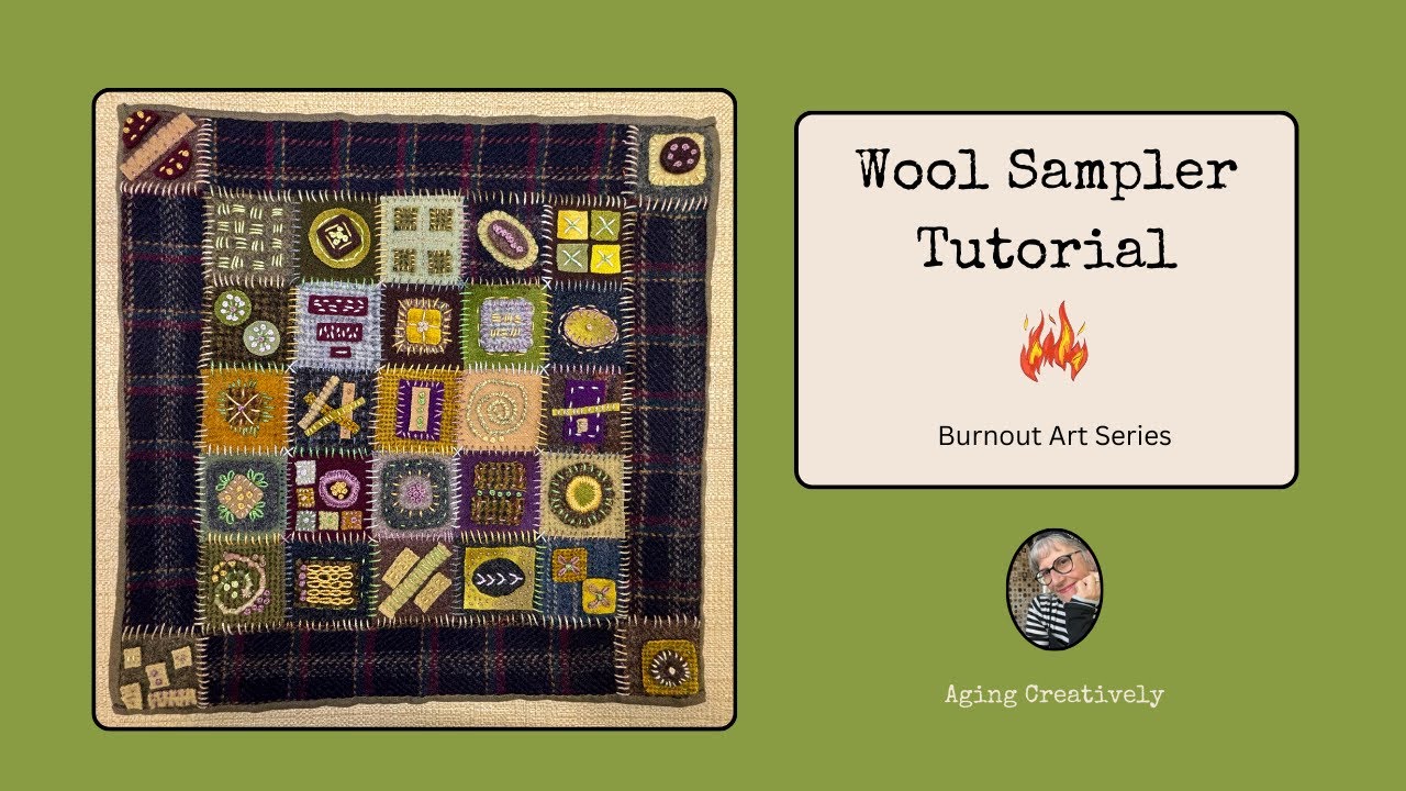 Wool Sampler Embroidery Tutorial: Kits Available - YouTube