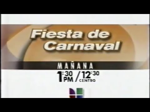 Fiesta de Carnival Promo on Univision (VHS QUALITY) - Late 1999 - YouTube