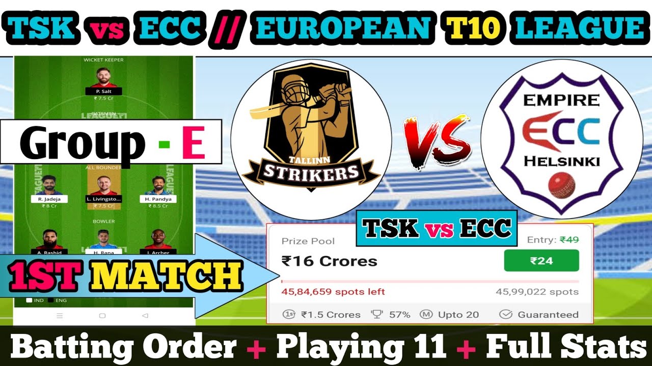Tsk vs ecc || Tsk vs ecc prediction || Tsk vs ecc 1st Match || Tsk vs ecc || TSK vs ECC - YouTube