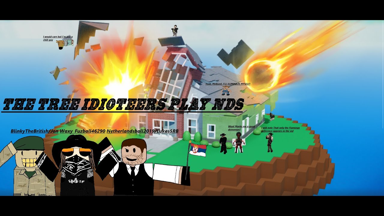 Three Idiots Goof Around In Natural Disaster Survival [The Tree ...