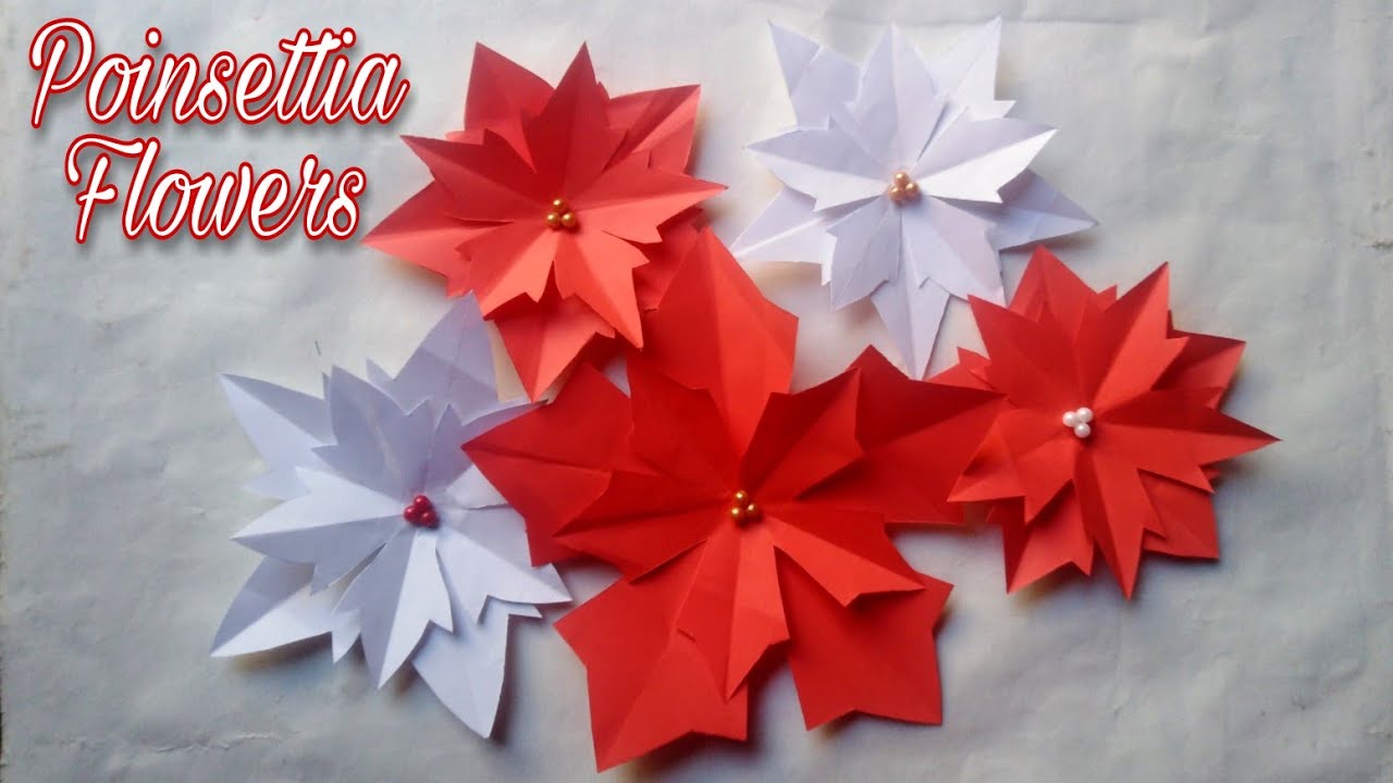 How To Make Poinsettia Flower Christmas Flowers Diy Easy Poinsettia How To Make Poinsettia Flower Christmas Flowers Diy Easy Poinsettia