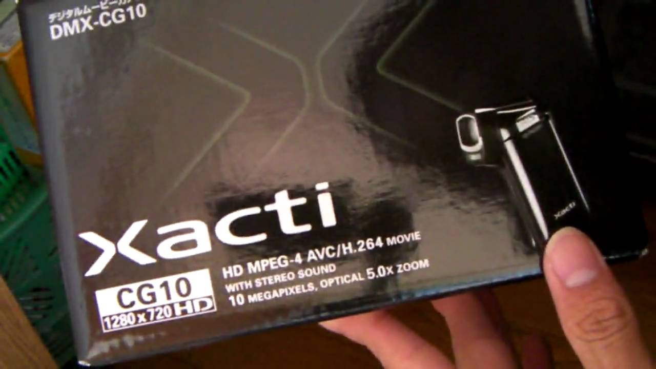 SANYO Xacti DMX-CG10 箱 - YouTube