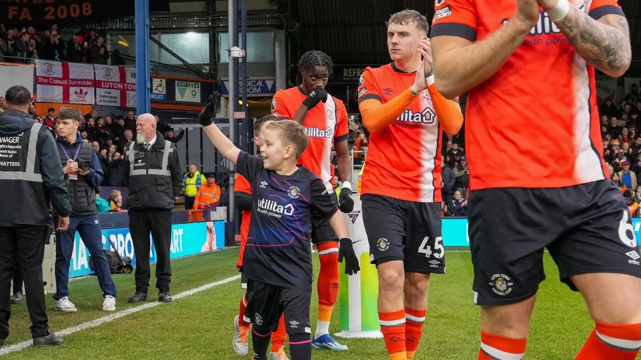 Being a Luton Town FC Junior Hatters mascot for the Luton v Newcastle ...