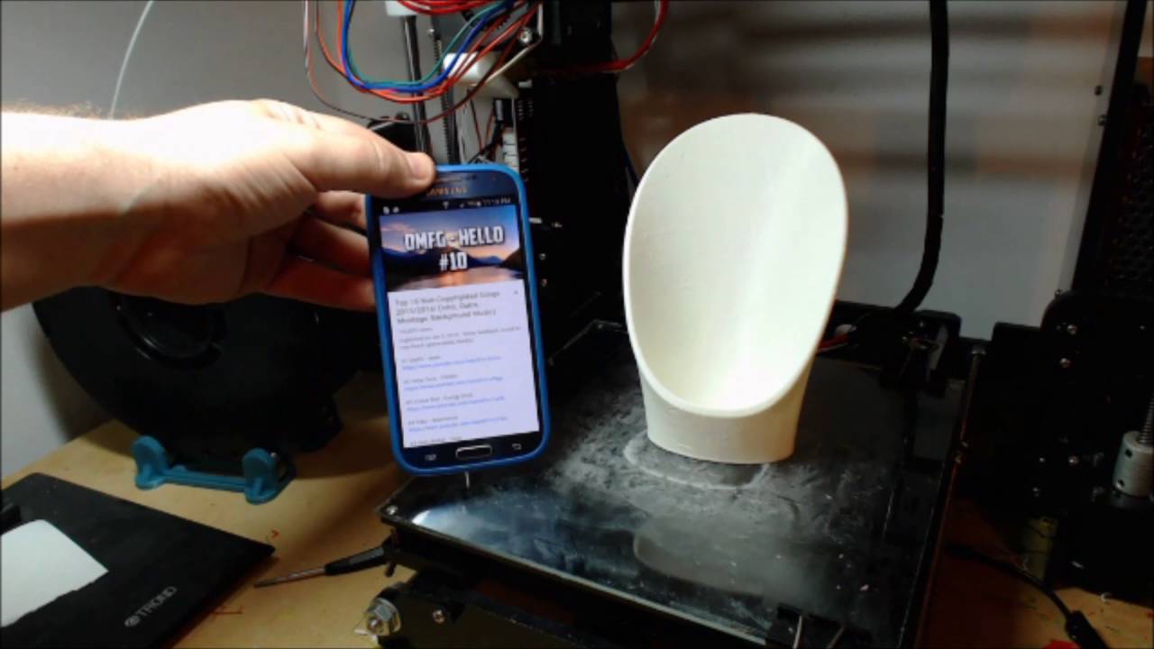 3D Printing Cell Phone Megaphone - YouTube
