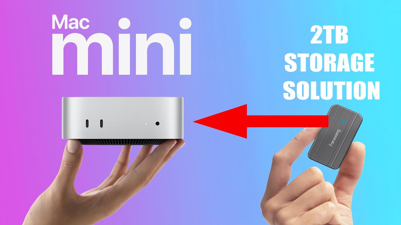 MAC MINI M4 BEST STORAGE UPGRADE fanxiang M.2 NVMe Enclosure - YouTube