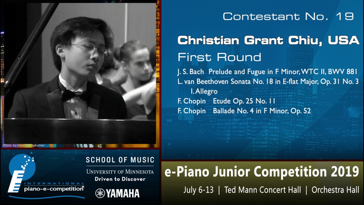 Contestant No. 19 - Christian Grant Chiu, USA | e-Piano Junior ...