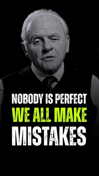 Nobody Is Perfect® We All Make Mistakes. Inspirational Advice. # ...