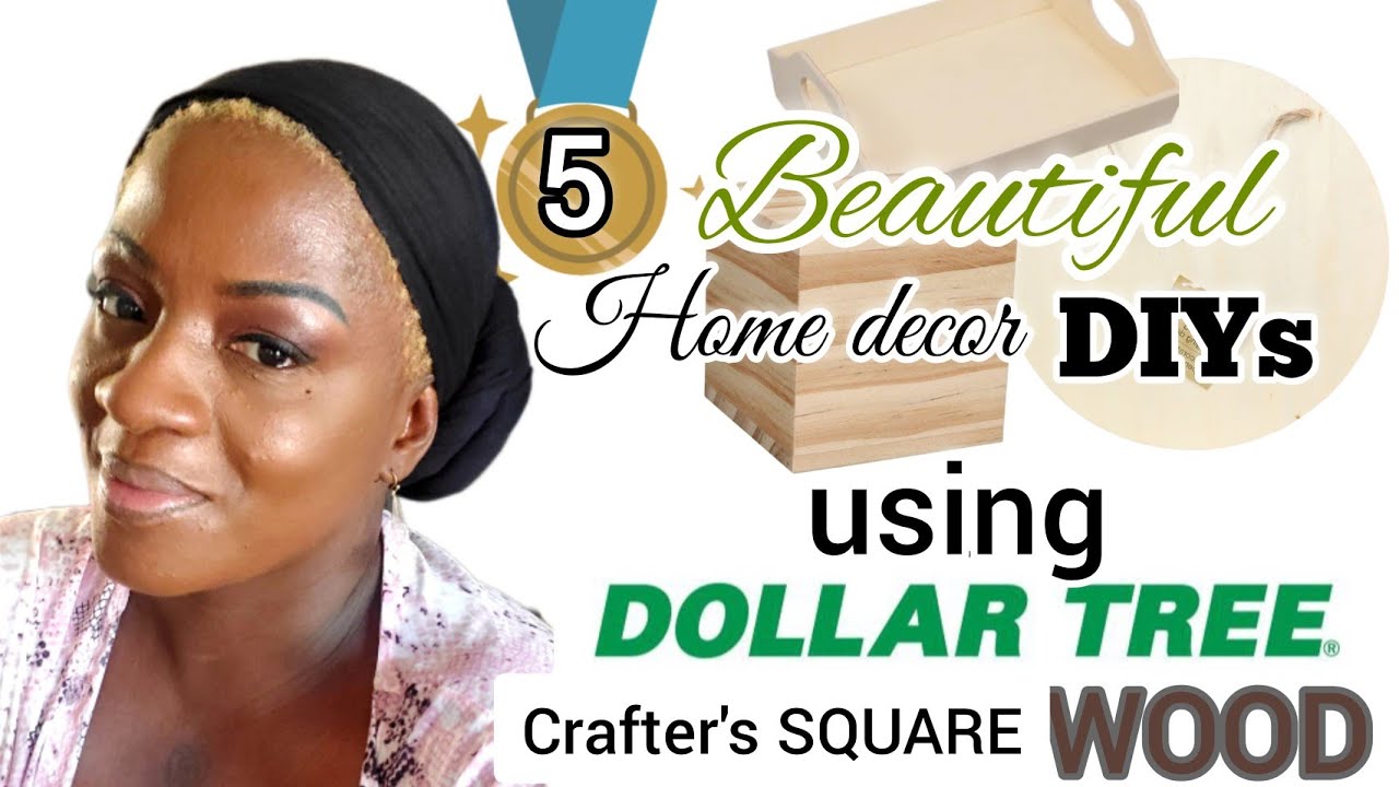 5 Dollar tree wood diys/Must see wood decorations and ideas - YouTube