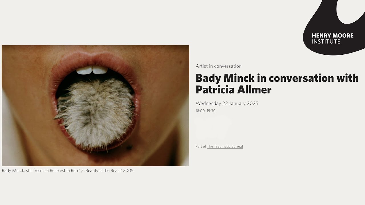 Bady Minck in conversation with Professor Patricia Allmer - YouTube