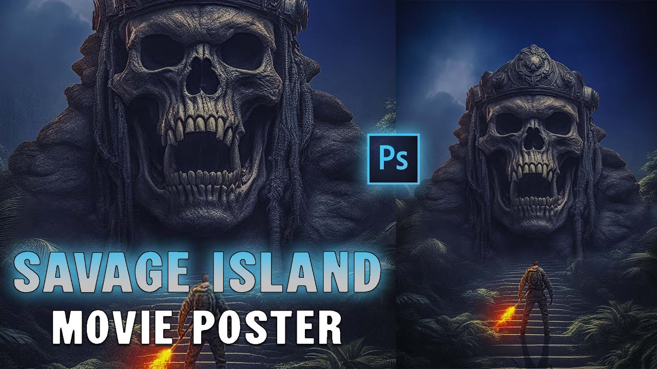 Savage Island – Hollywood-Level Movie Poster – Photoshop Like a Pro ...
