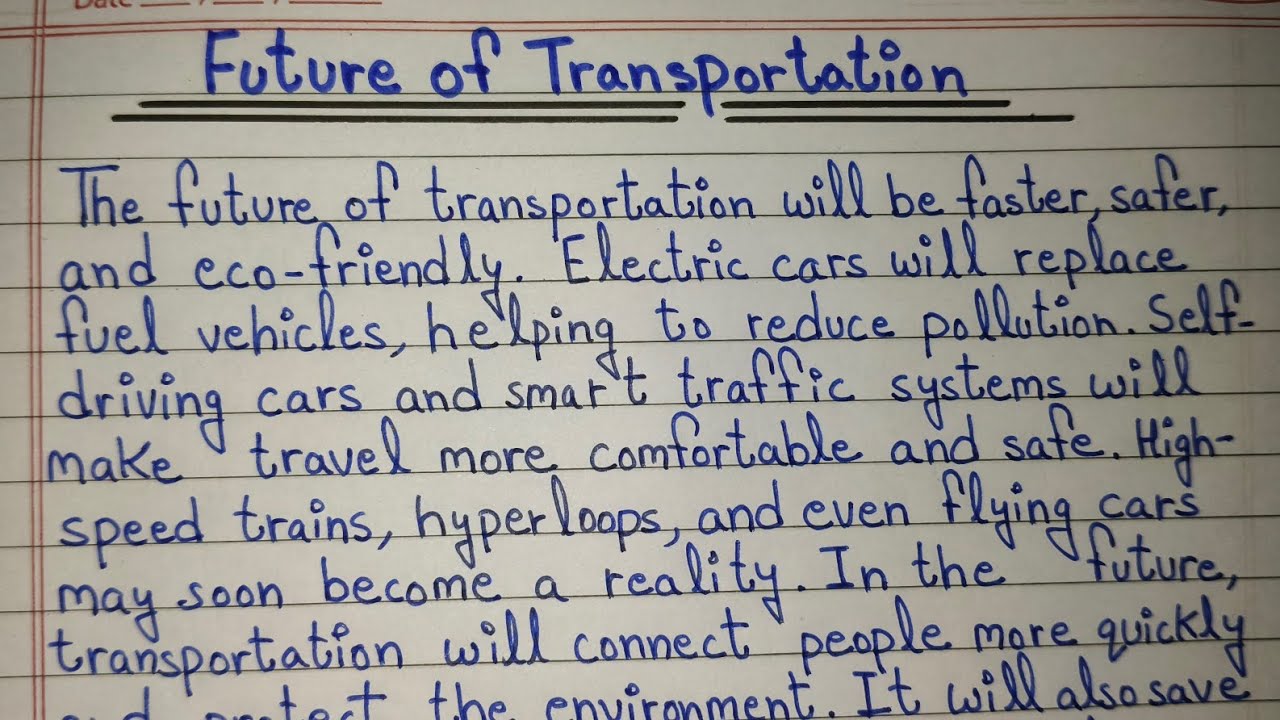 Essay on Future of Transportation in English | Future of Transportation ...