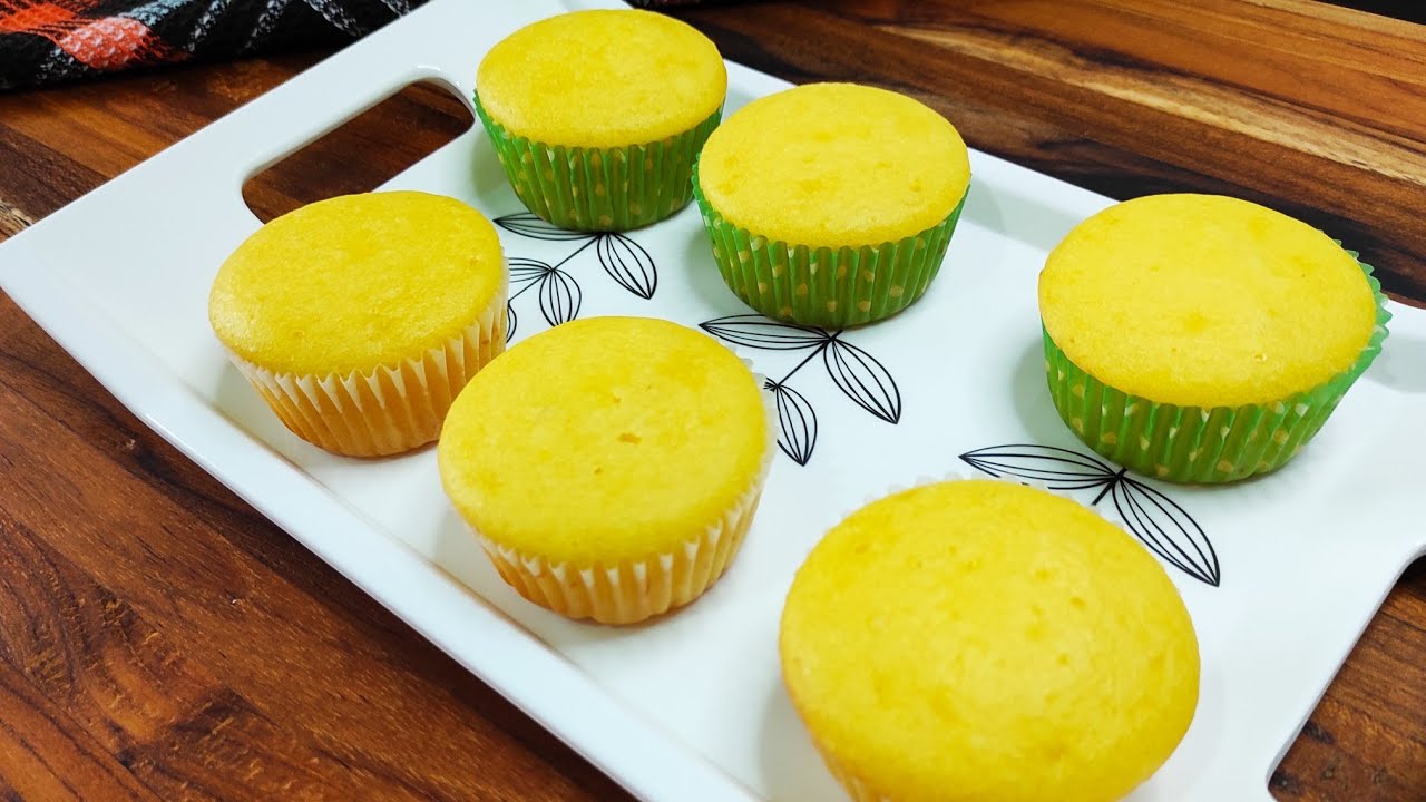 Eggless custard cupcake | Custard cupcake recipe | YUMMY MUNCHIES 😋 ...