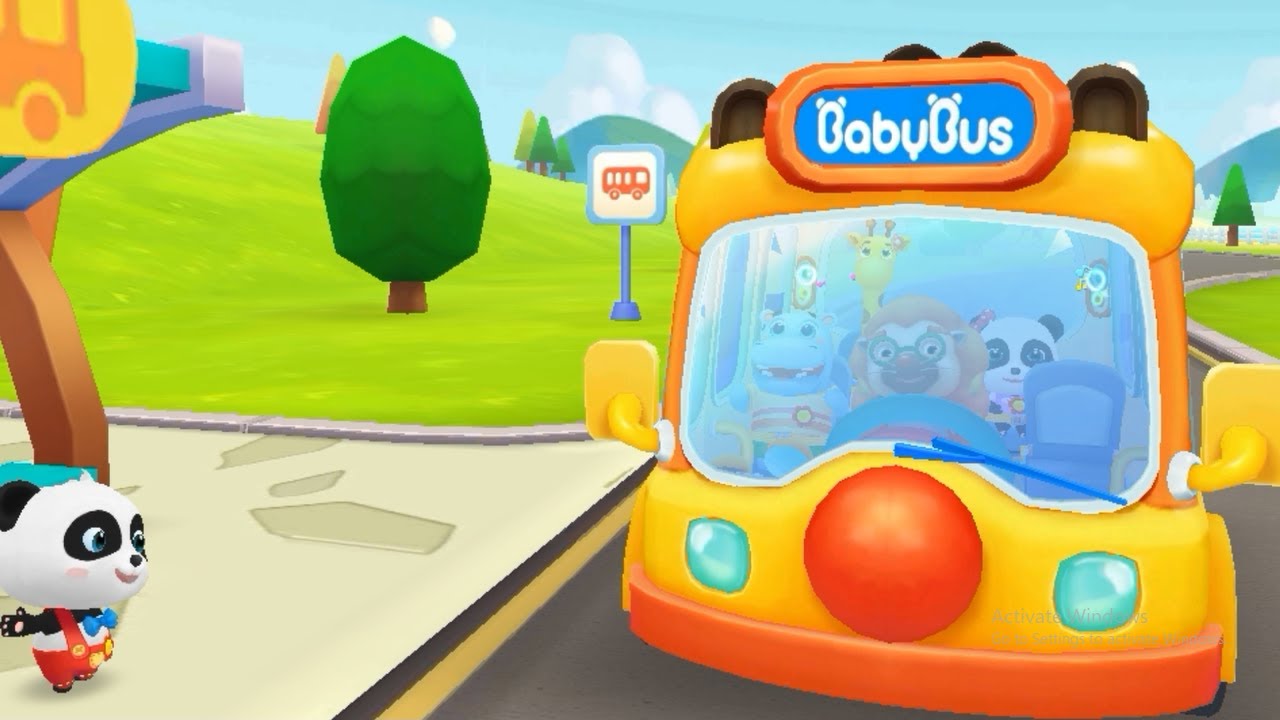 BABY SCHOOL BUS CARTOON VIDEO ( LIVE ) - YouTube