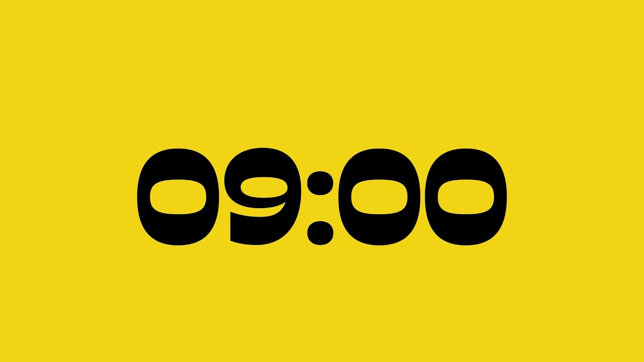 🕒9 Minute Countdown Timer No Music⏱️ | Time's Ticking! Hurry Up! ⏳Timer ...