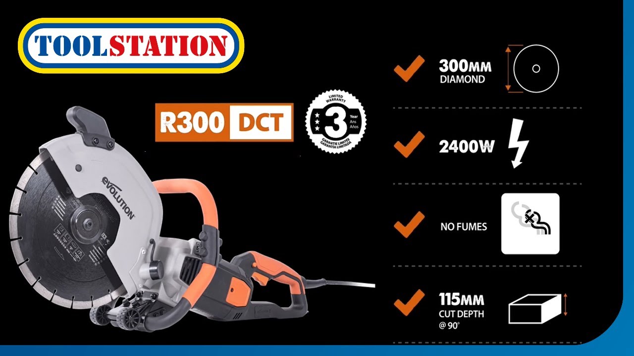 Introducing the Evolution R300DCT: Powerful 300mm Electric Disc Cutter ...