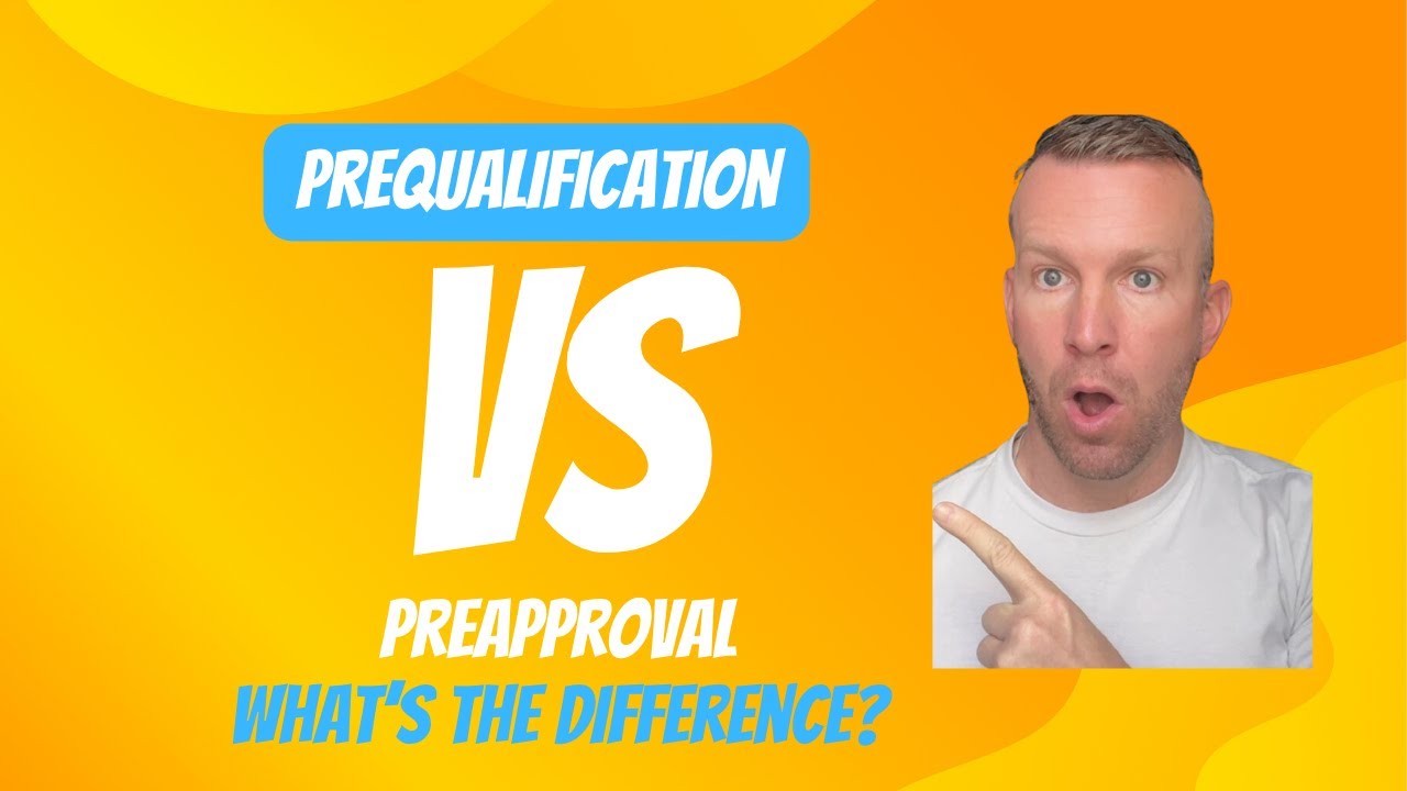 Prequalification vs. Preapproval: Yes There is a Difference - YouTube