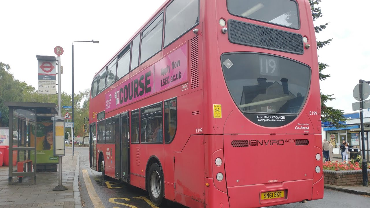 GAL E199 on bus route 119 - YouTube