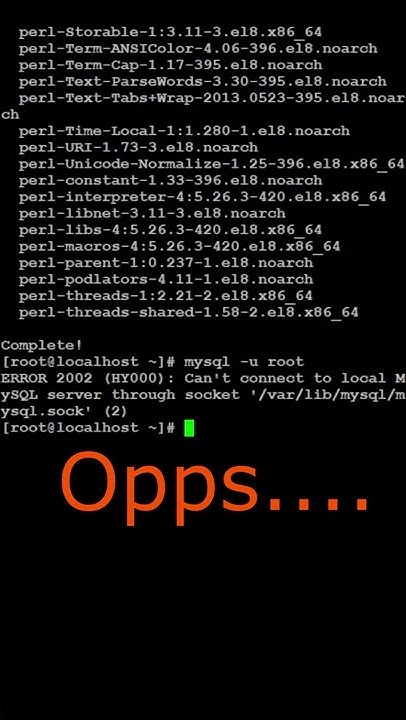 Linux @ Mysql login - YouTube