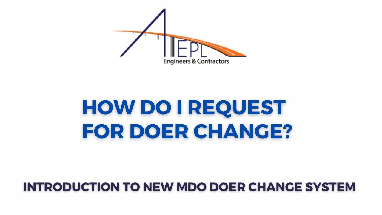 How To Request For Doer Change - MDO - YouTube