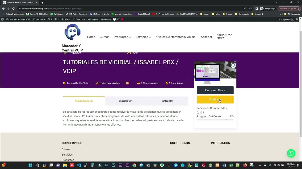 💵 Vicidial en Español - Curso Soporte y Tutoriales - www.marcadorycentralvoip.com - YouTube