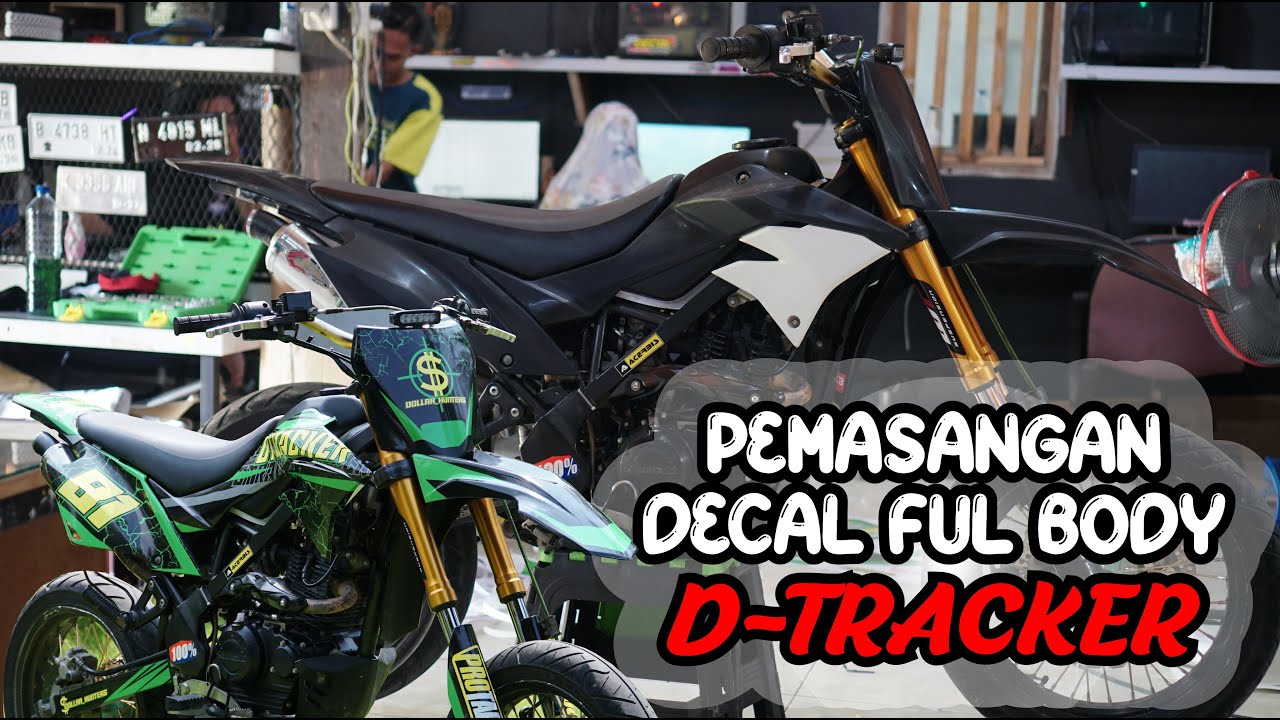 PEMASANGAN DECAL STIKER D-TRACKER SIMPEL. - YouTube