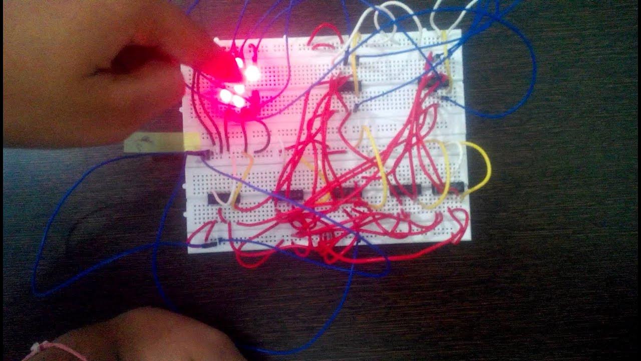 7 segment decoder using only logic gates - YouTube