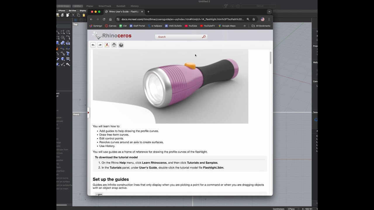 Rhino Flashlight Tutorial - YouTube