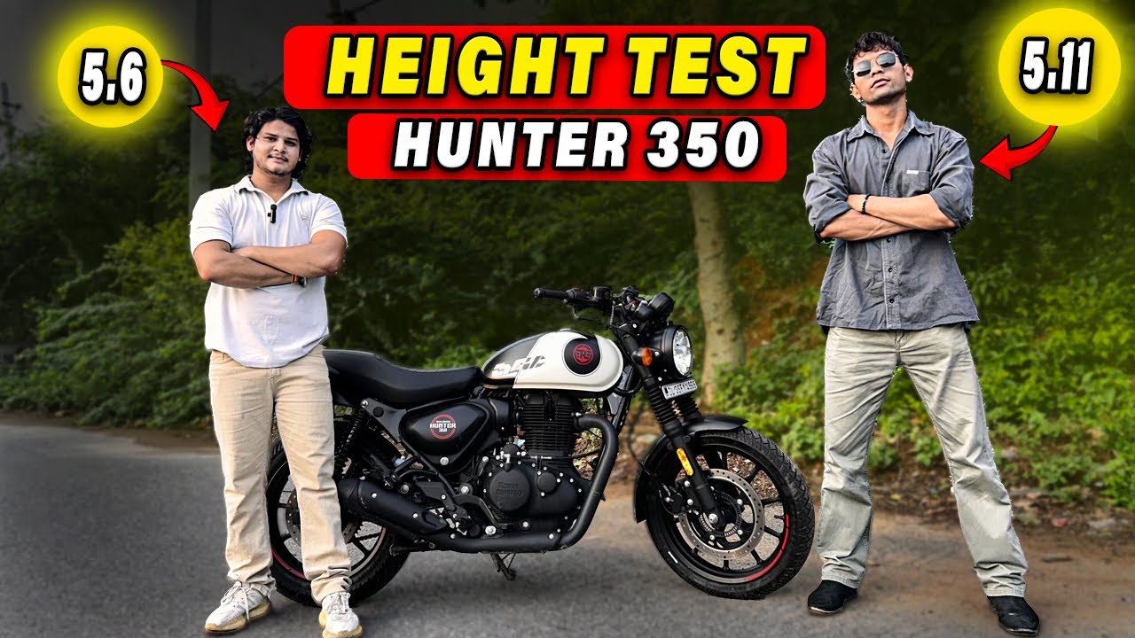 Hunter 350 kis height ke liye best hai“ Kya 5’6” rider is bike ko ...