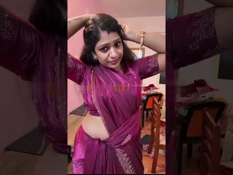 Desi Aunty Lenin Shalini Hot & Spice Saree Live Show with Tamil audio VD-1