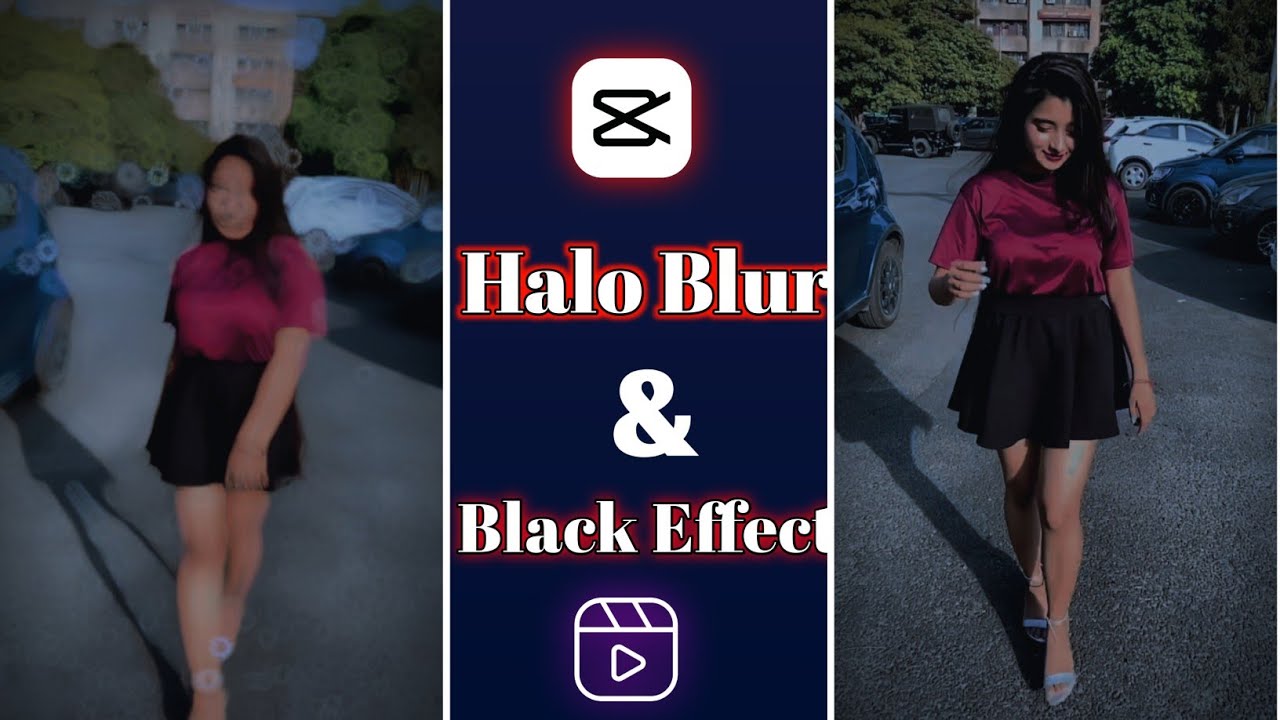Halo Blur & Black Effect Video Editing Capcut - YouTube