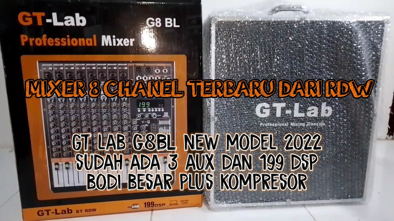 Mixer GT LAB G8BL G 8BL Original 8 Channel - YouTube