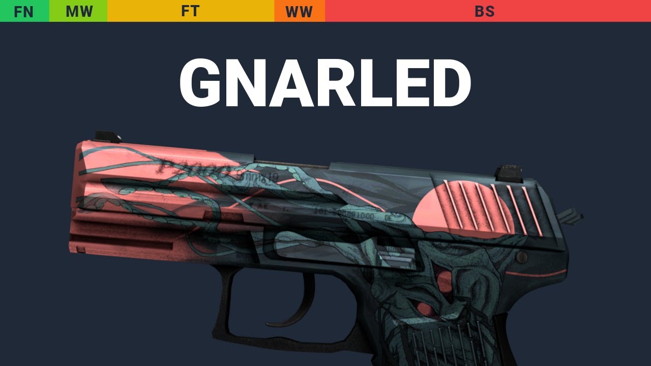 P2000 Gnarled - Skin Float And Wear Preview - YouTube