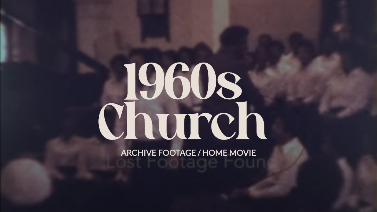 Archive footage of 1960s church service, African American | home movie ...