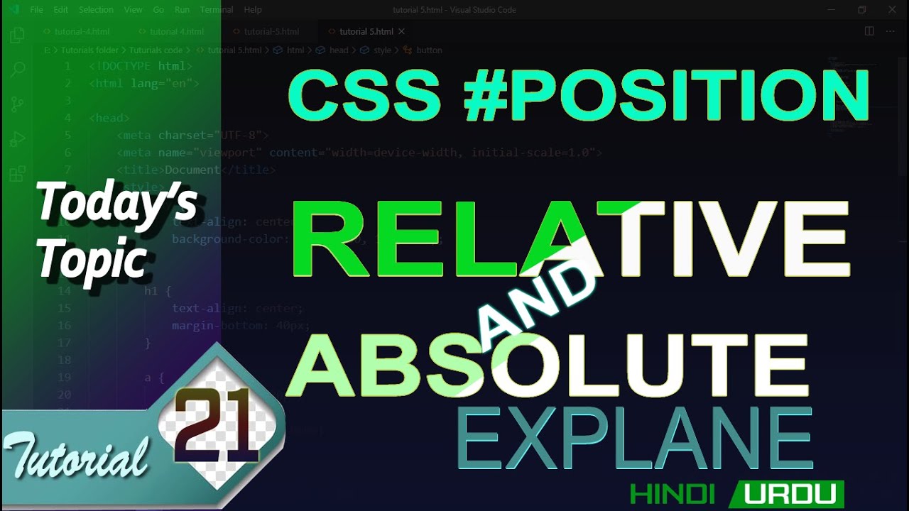 CSS Position tutorial in hindi #css tutorial in hindi part #09 - YouTube