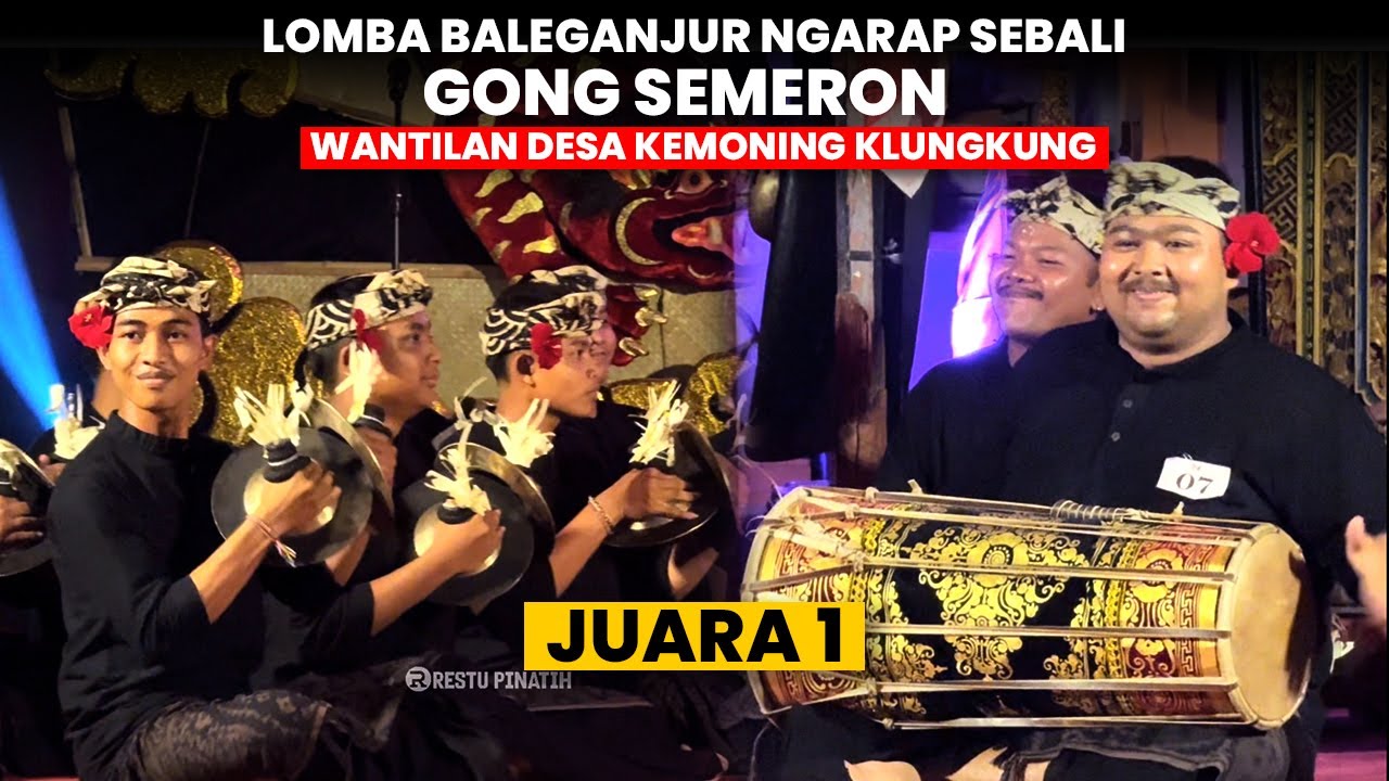 Juara 1 Gong Semeron, Lomba Baleganjur Ngarap Sebali Hut STKM Kemoning ...