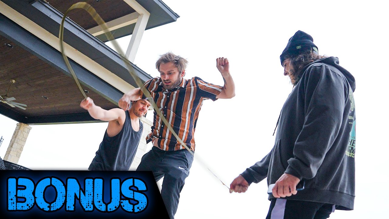 jumping rope with a pig intestine (BONUS) - YouTube