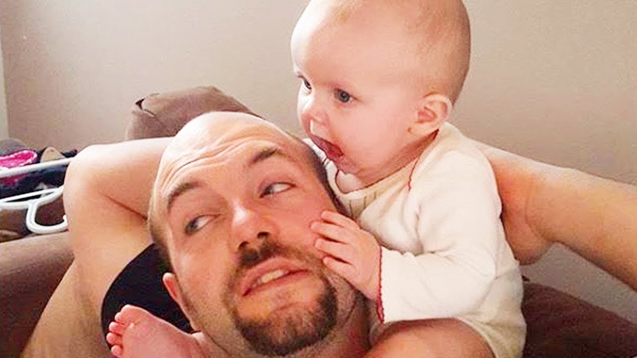Cutest daddy and baby moments #4 - YouTube