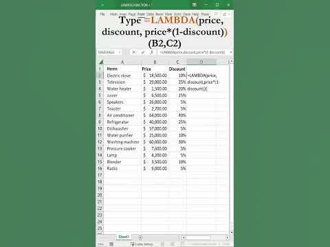 How to Create Custom Functions using LAMBDA in Excel - YouTube