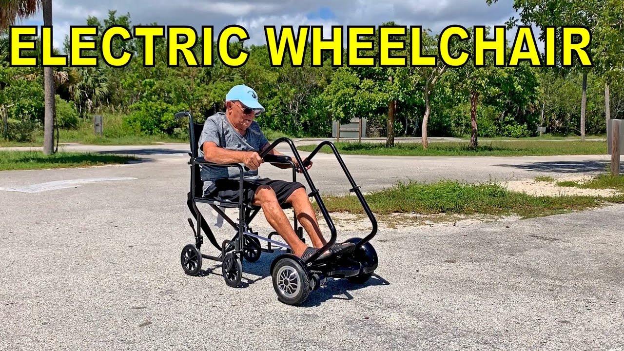 Hoverboard Handles Add-On Use With Wheelchair. - YouTube