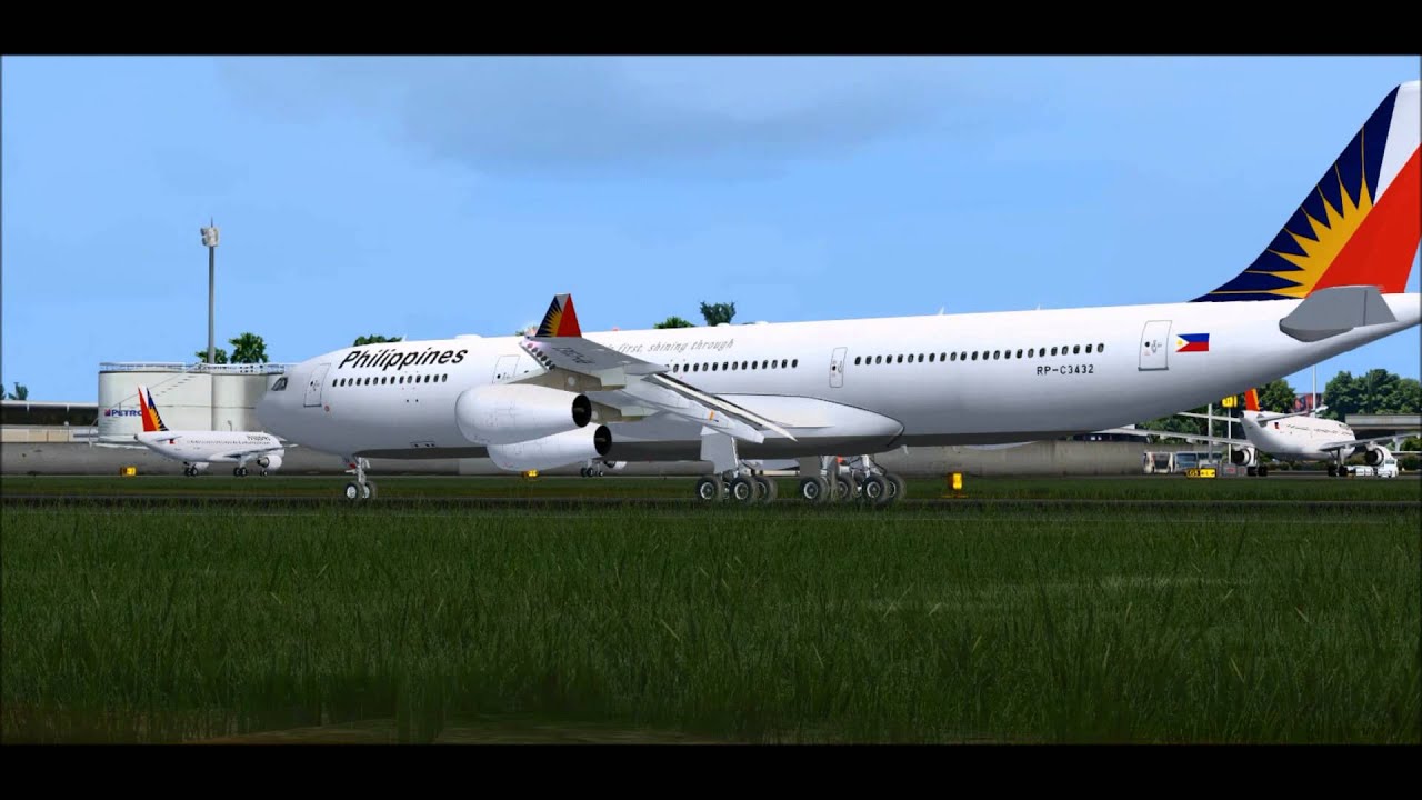 [FSX] Philippine Airlines A340 - YouTube