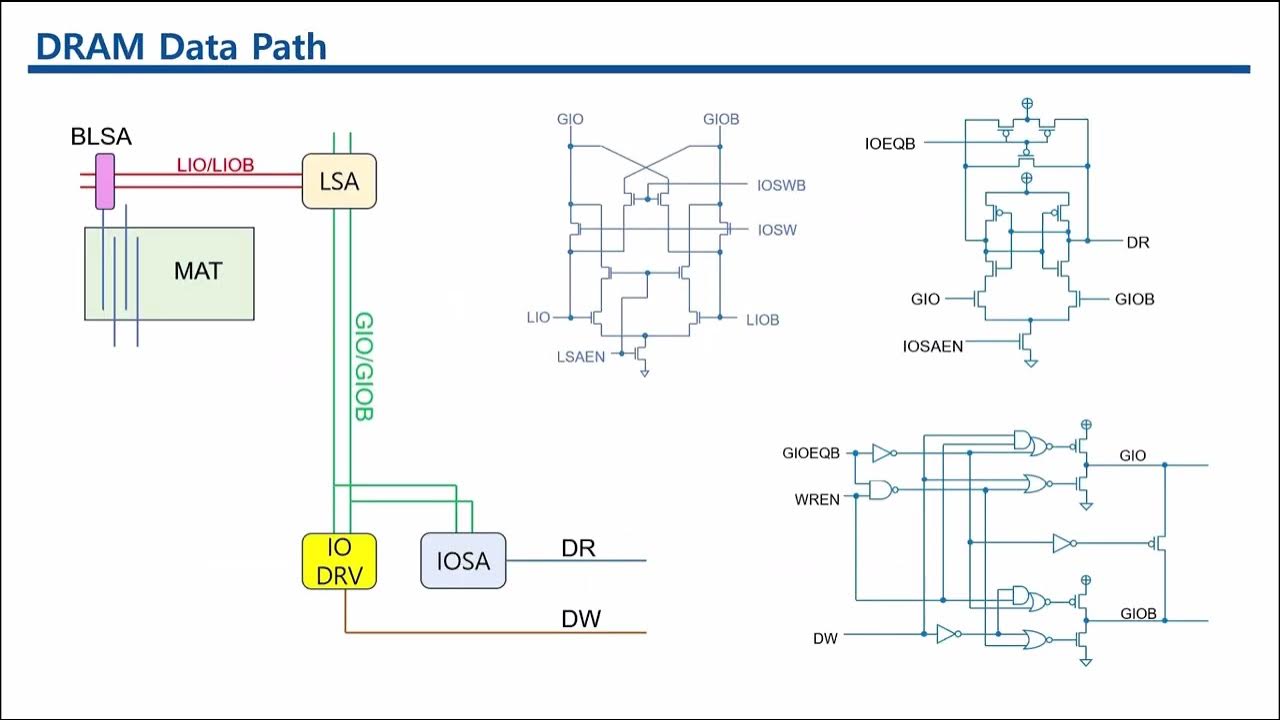 DRAM array structure and read write operation - YouTube