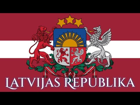 Dievs, svētī Latviju/Latvijas Republikas valsts himna - YouTube