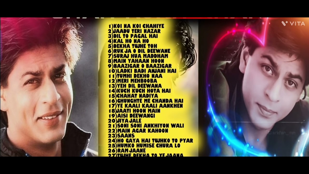 Shahrukh khan hits part-1#video#1990s hits - YouTube