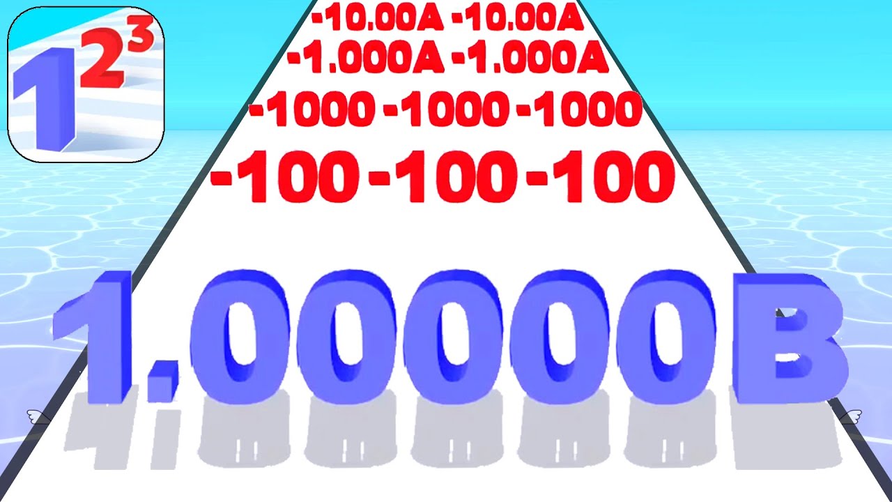 Satisfying Mobile Game: Play 100 Levels Tiktok Gamesplay:Number Merge ...