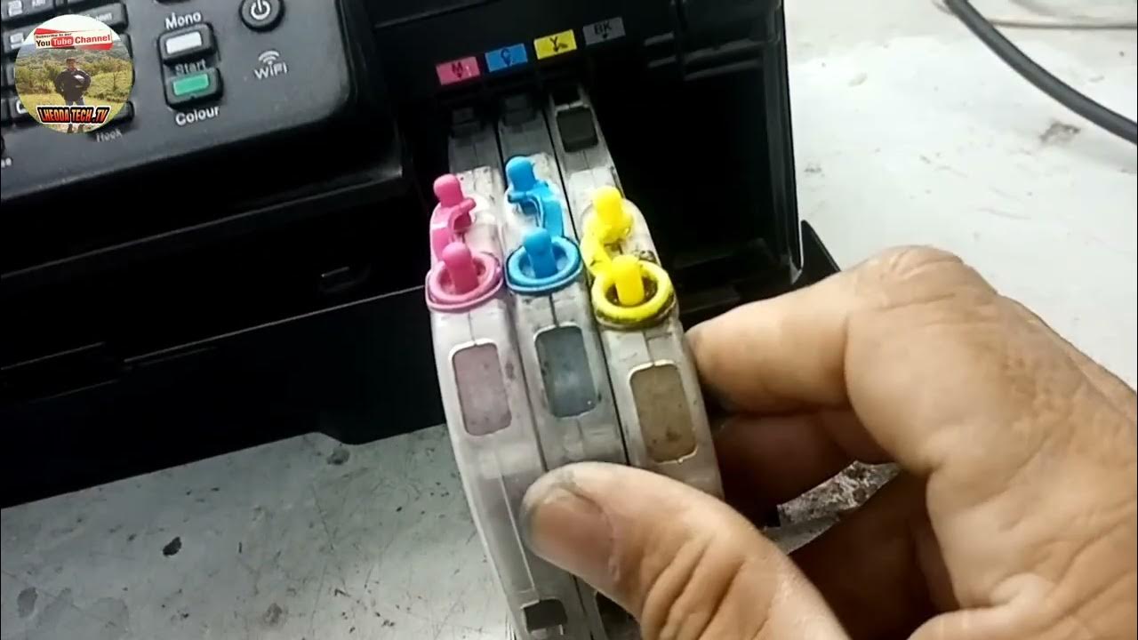 HOW TO REPAIR PRINTER BRAND :BROTHER MODEL:MFC-J200/CLOSE INK COVER ...